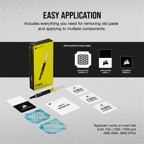 Customer Reviews Corsair Xtm70 Extreme Performance Thermal Paste Black