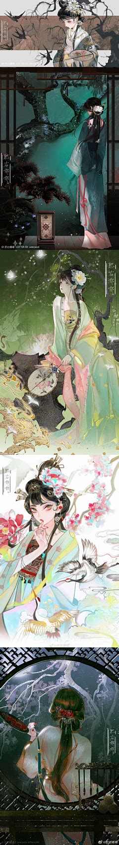 古风插画 花瓣网陪你做生活的设计师 微博 随时随地发现新鲜事