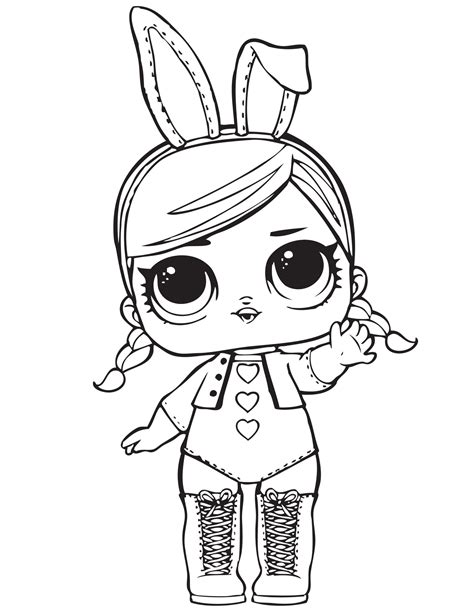 Christmas Lol Doll Coloring Pages