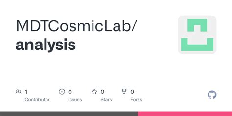 GitHub MDTCosmicLab Analysis