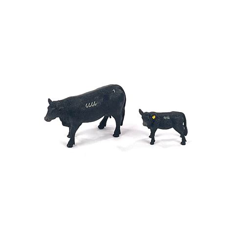 Big Country Toys Four Sixes Ranch Black Angus Ranch Set