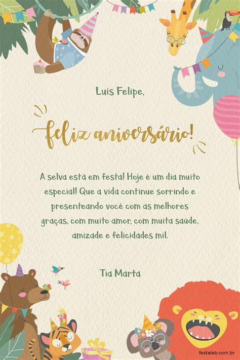 39 Modelos de Cartão de Aniversário para editar FestaLab
