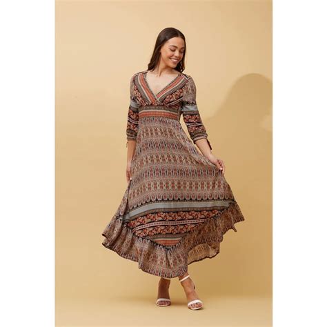 Buy Floral Boho Maxi Dress Mydeal