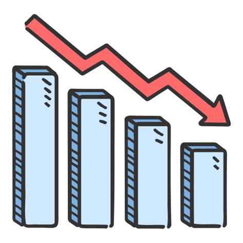 Decreasing Generic Color Hand Drawn Icon