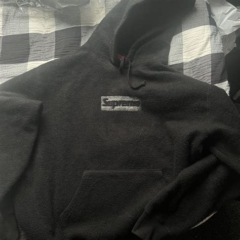 Supreme Inside Out Box Logo Hooded Sweatshirt Brand Depop