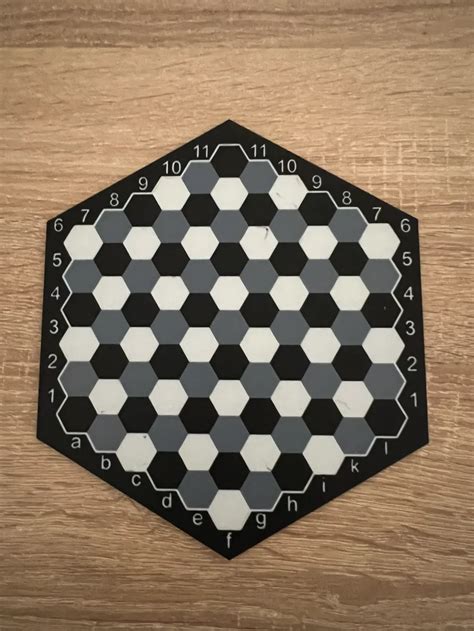 Hexagonal Chess Set By Farinha Makerworld