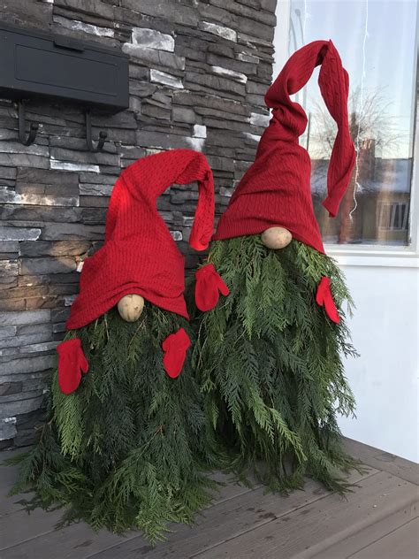 Diy Outdoor Christmas Gnome Trendedecor