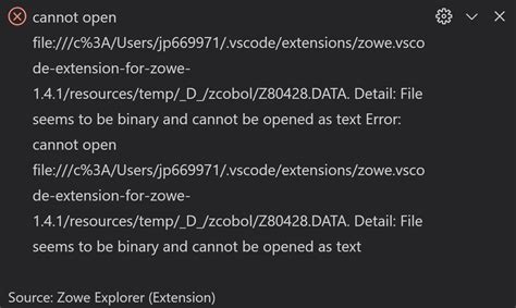 Error Message Displayed Twice Issue Zowe Zowe Explorer Vscode