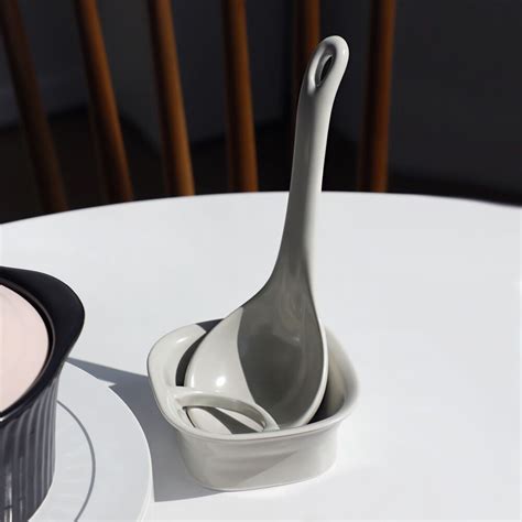 라일 국산 도자기 국자 받침세트 국자 거치대 감도 깊은 취향 셀렉트샵 29cm