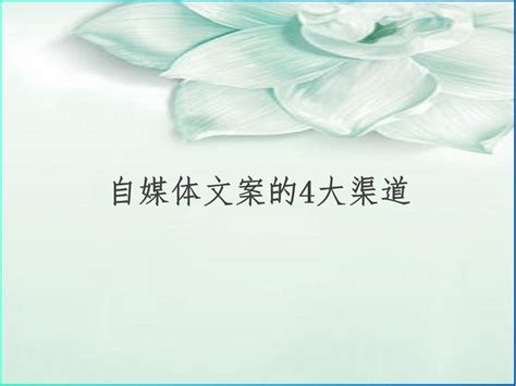新媒体文案的4大渠道 知乎