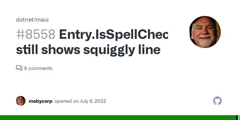Entryisspellcheckenabledfalse Still Shows Squiggly Line · Issue