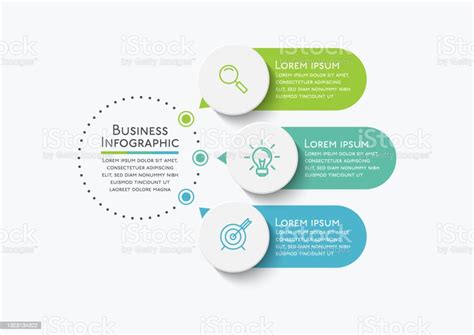 비즈니스 서클 추상적인 배경 템플릿을 위해 설계된 타임라인 인포그래픽 아이콘 0명에 대한 스톡 벡터 아트 및 기타 이미지 0명 3 개념 Istock