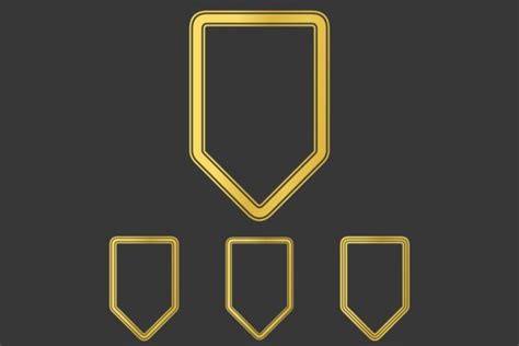 Metallic Line Logo Design Set Graphic By Davidzydd Creative Fabrica