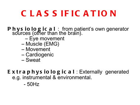 Eeg Artefacts Ppt Brain And Nervous System Disorders Diseases And