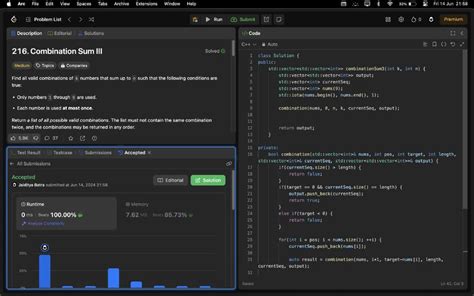 365daysofcode Codechallenge Combinationsumiii Learningeveryday
