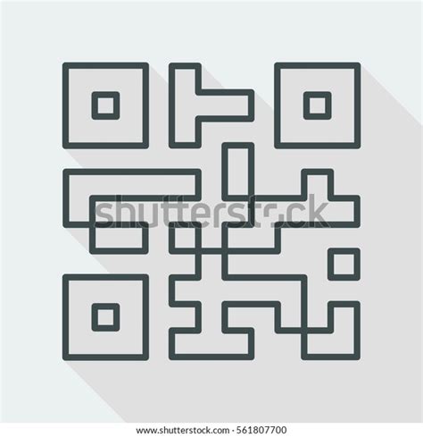Qr Code Thin Series Stock Vector Royalty Free 561807700 Shutterstock