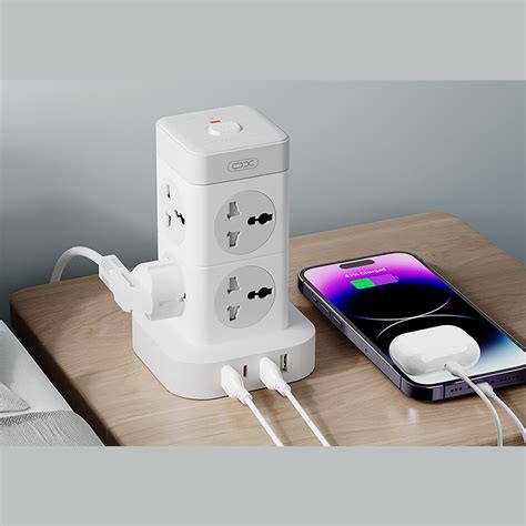 چند راهی برق 8 سوکت، 3 یو اس بی و 1 تایپ سی ایکس او Wl21