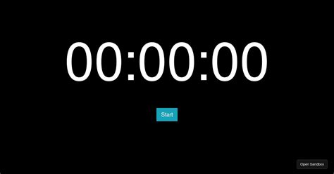 React Stopwatch Codesandbox