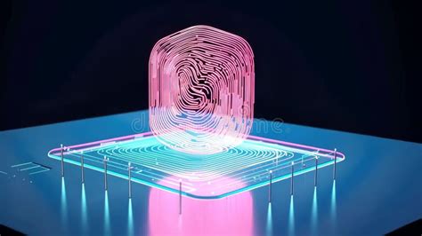 Fingerprinting Process Modern Technology Light Colors Soft Light Stock Footage Video Of