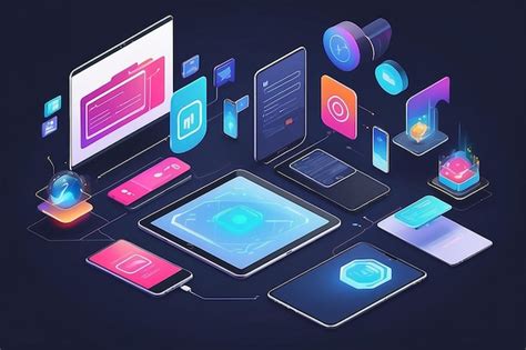premium photo crossplatform software concept illustration