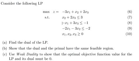 Consider The Following Lp Max Z S T 3x1 X2