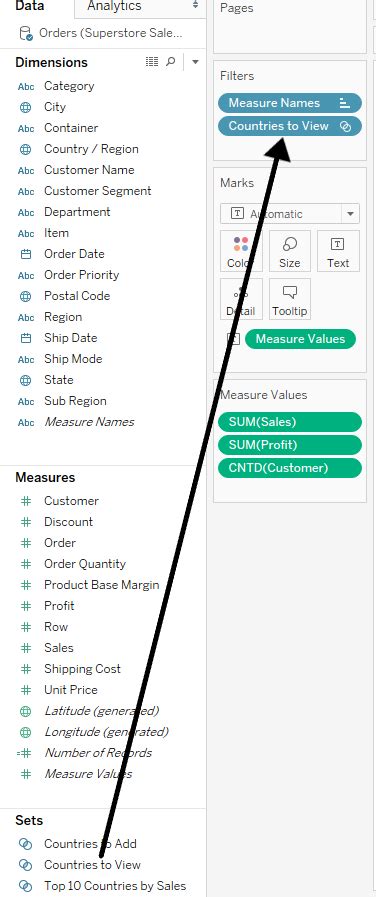 Add Options To A Filter Using Set Actions In Tableau Interworks