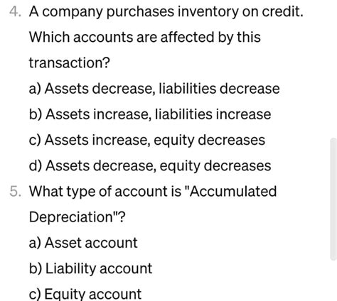 Solved A Company Purchases Inventory On Credit Which