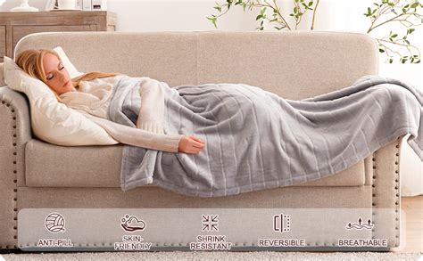 Bertte Throw Blanket 330 Gsm Soft Plush Fuzzy Warm Fluffy Blanket