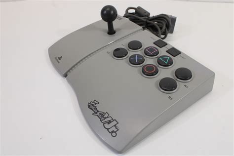 Ascii Fighter Stick V Jr Arcade Joystick Controller Asc 0504j B Playstation Ps1 Ps2 Retro