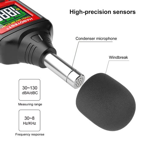 Ht622b Digital Decibel Meter With Usb Port A C Weighted Sound Level