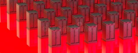 Server Room Server Data Center Backup Mining Hosting Mainframe Farm And Computer Rack With