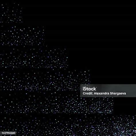보라색 반짝이 요소 빛나는 파란색의 별 글라이드 색종이 검은색에 대한 스톡 벡터 아트 및 기타 이미지 검은색 겨울 경례 Istock