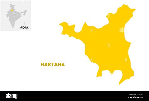 Haryana Administrative Map1 State Of India Republic Of India