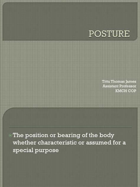 Posture Ppt Pdf Vertebral Column Scoliosis