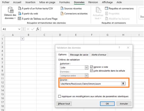 Comment Faire Une Liste Déroulante Sur Excel