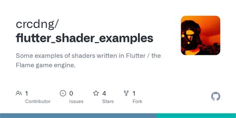 Github Crcdngfluttershaderexamples Some Examples Of Shaders Written In Flutter The Flame