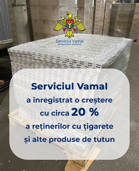 Serviciul Vamal al Republicii Moldova Serviciul Vamal a înregistrat o