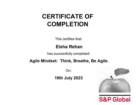 Im Happy To Share That I Have Completed New Certifications Agile