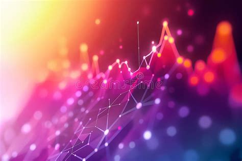 Exploration Of Abstract Data Visualization Utilizing Vibrant Colors And Engaging Graphical