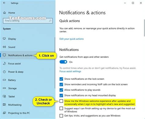 Turn On Or Off Windows Welcome Experience In Windows Tutorials