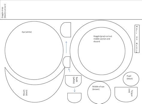 Download Minion Eye Clipart Black And White Circle Clipartkey