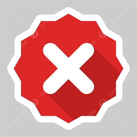Incorrect Indications X Marks Denied Rejected Negated Falsehood