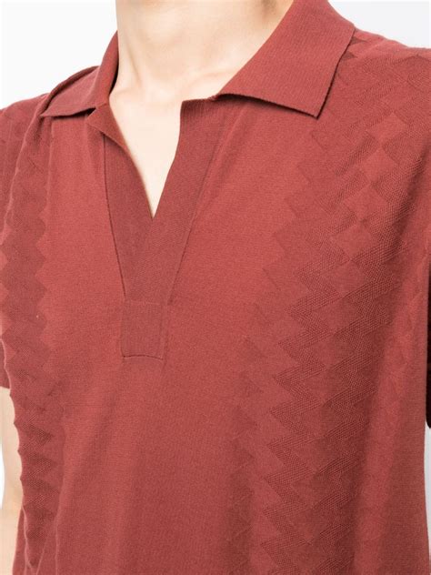 Cruciani Short Sleeve Cotton Polo Shirt Brown FARFETCH