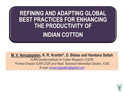 Pdf Refining And Adapting Global Best Practices 1 Restrict