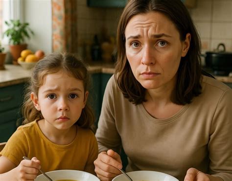 Mama Eet Die Soep Niet Ik Zag Papa Er Iets In Doen Na Die Woorden Van Mijn Dochter Was Ik