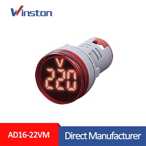 AD VM Mm AC V V RED Led Light Lamp Mini Digital Voltage Meter Voltmeter Indicator