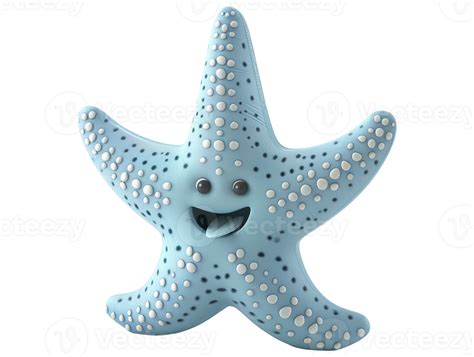 Cute Starfish Cartoon Character 48720574 Png