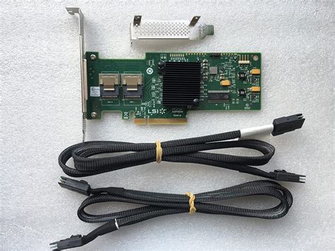 Amazon Com LSI SAS 9210 8i 8 Port 6Gb PCIe HBA RAID Controller Card 2pcs SFF 8087 Cables With