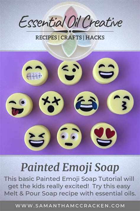 Painted Emoji Soap Tutorial Soap Tutorial Cold Process Soap Designs