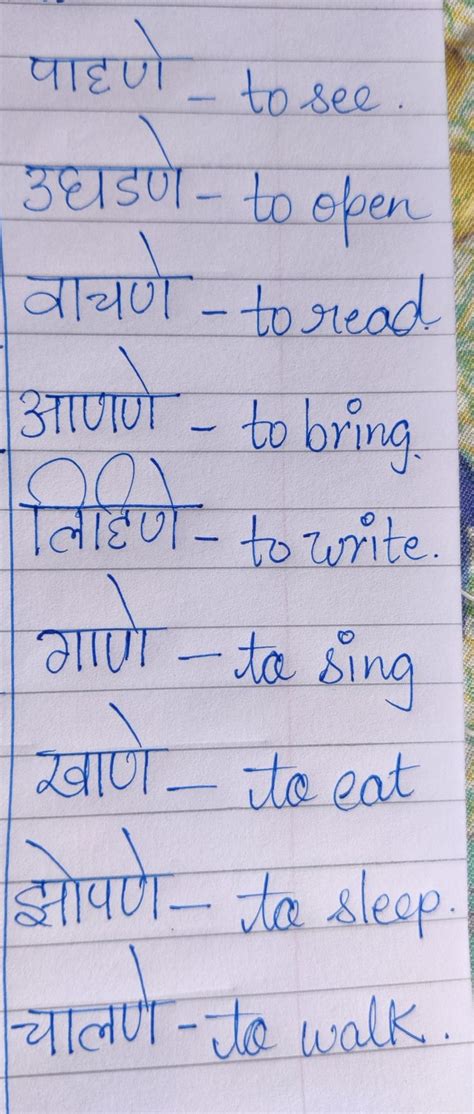 Marathi Grammar Sentences